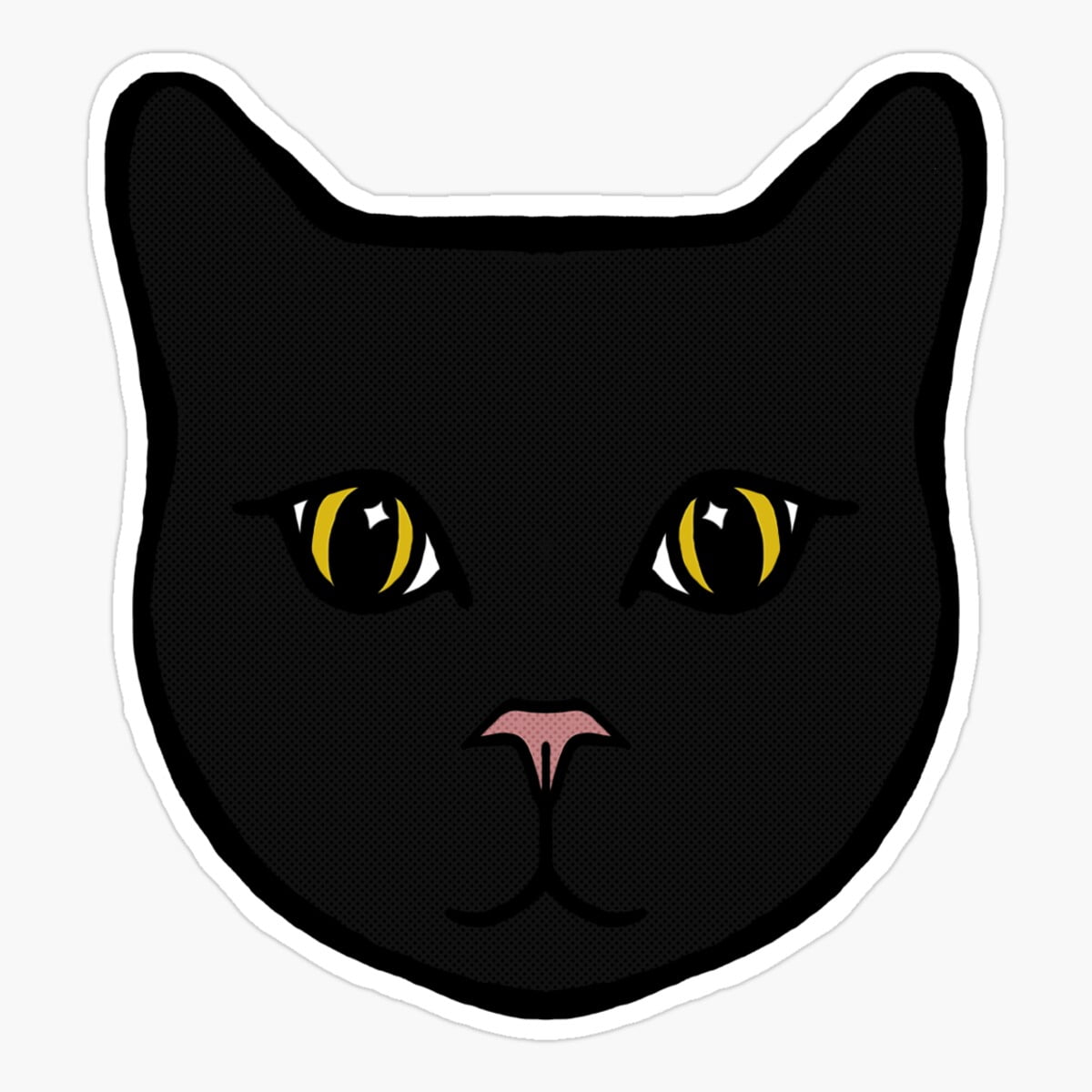 Maneki Comic Cosmo Cat Sticker, Phone Decal Water Bottle Stickers Car Decals, Funny Birthday ...