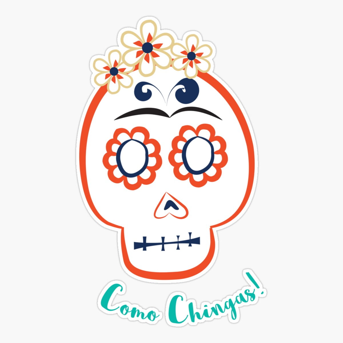 Maneki Como Chingas Sticker, Phone Decal Water Bottle Stickers Car ...