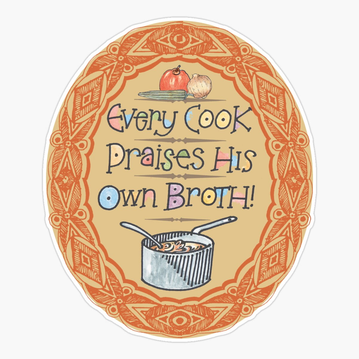 Maneki Conident Cook Sticker, Phone Decal Water Bottle Stickers Car ...