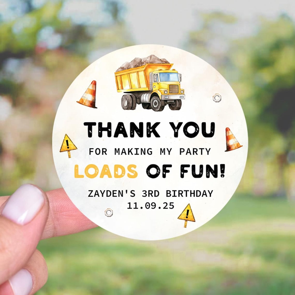 Maneki Construction Birthday Ers, Construction Birthday Party Favors ...