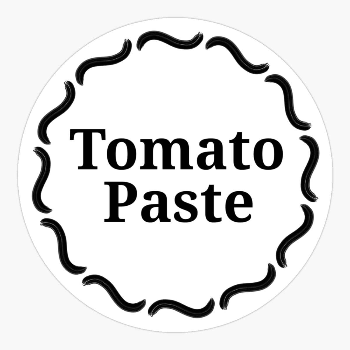Maneki Container Label - Tomato Paste Sticker, Phone Decal Water Bottle ...