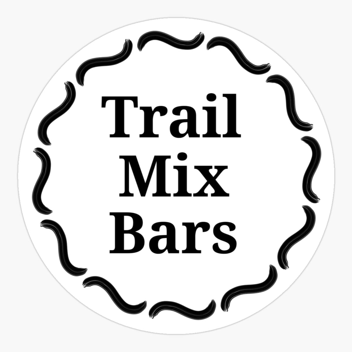 Maneki Container Label - Trail Mix Bars Sticker, Phone Decal Water ...