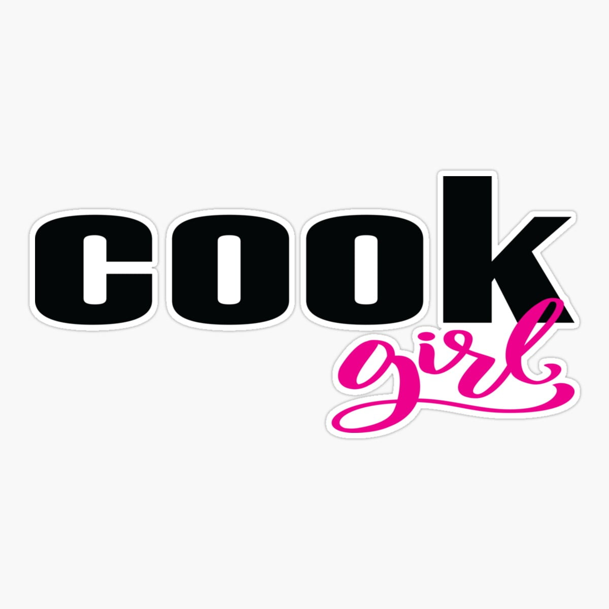 Maneki Cook Girl Sticker, Phone Decal Water Bottle Stickers Car Decals ...