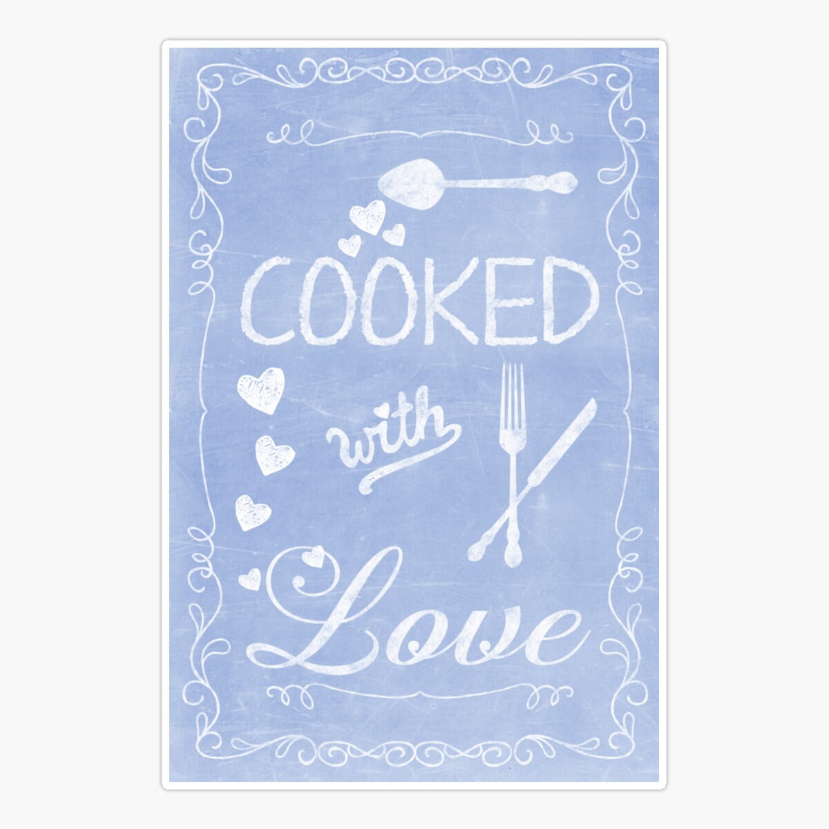 Maneki Cooked With Love Sticker, Phone Decal Water Bottle Stickers Car ...