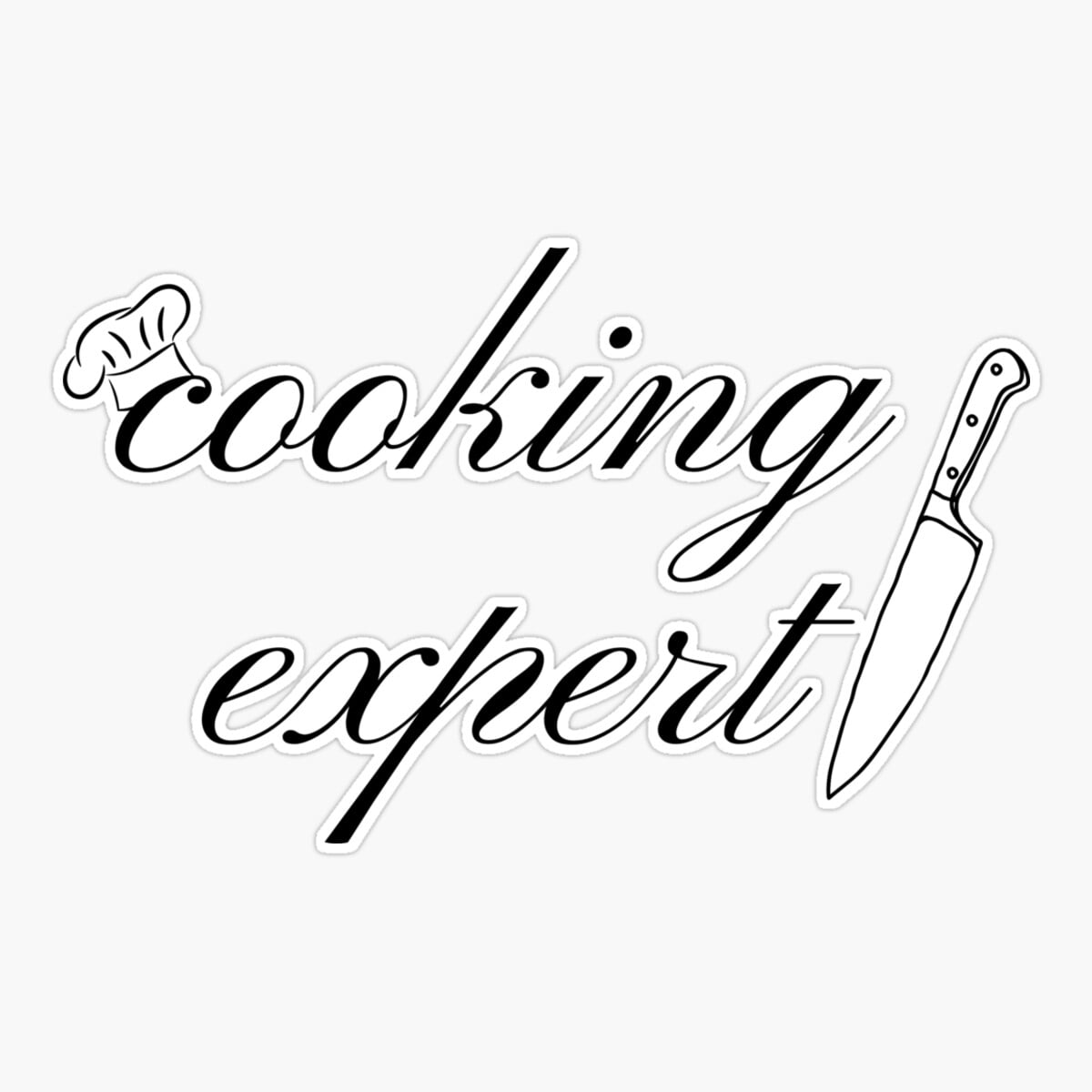 Maneki Cooking Expert Best Or Cooking Lovers Sticker, Phone Decal Water ...