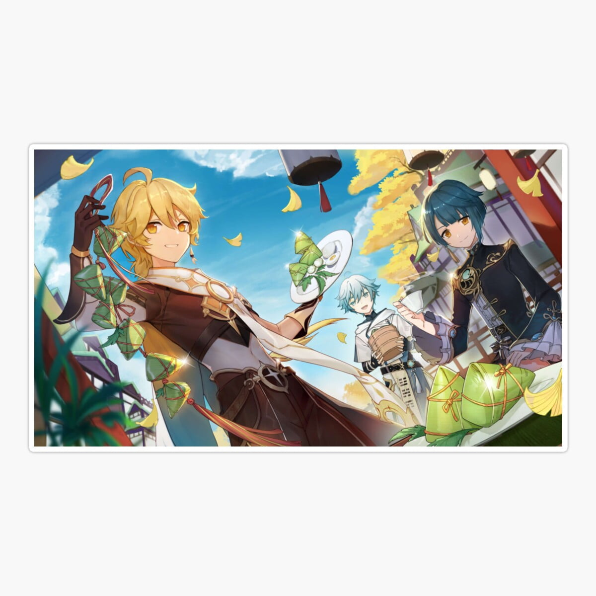 Maneki Cooking Genshin Impact! Sticker, Phone Decal Water Bottle ...