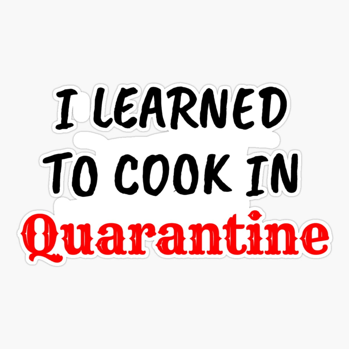 Maneki Cooking In Quarantine Sticker, Phone Decal Water Bottle Stickers ...