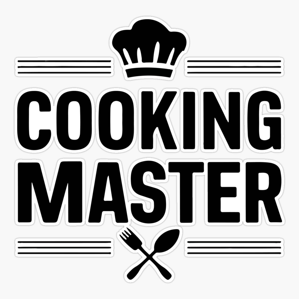 Maneki Cooking Master Logo With Che Hat And Culinary Utensils Design ...