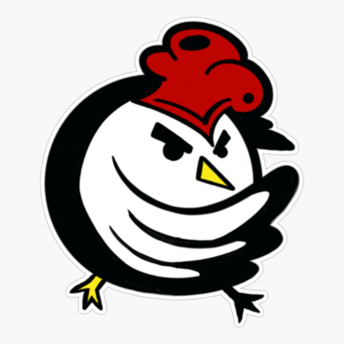 Maneki Cooking Slap Chicken Sticker, Phone Decal Water Bottle Stickers ...