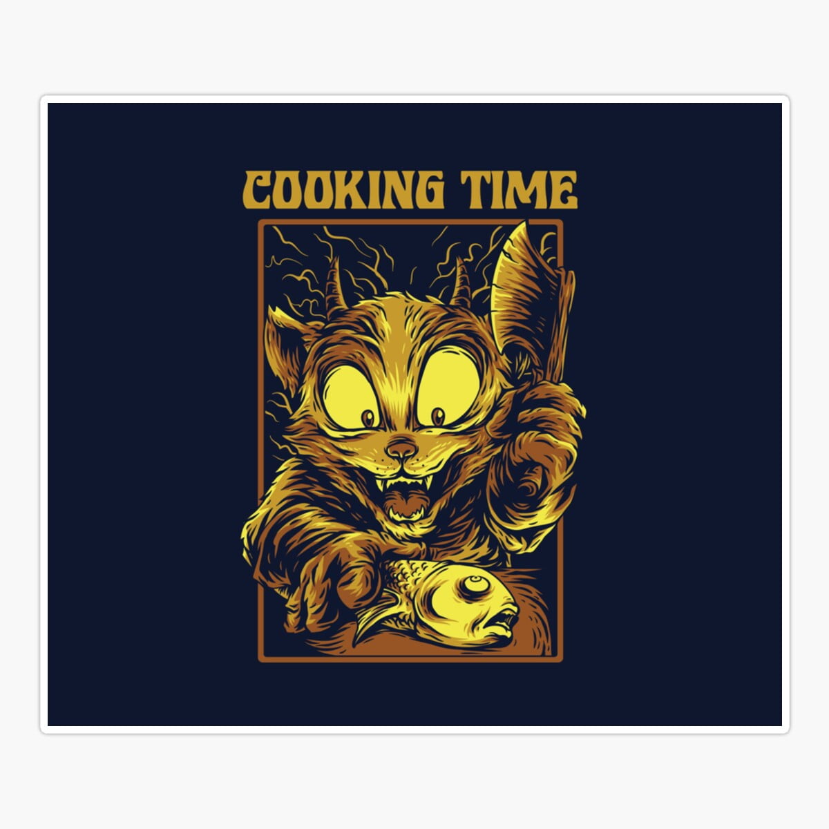 Maneki Cooking Time Remastered Sticker, Phone Decal Water Bottle ...