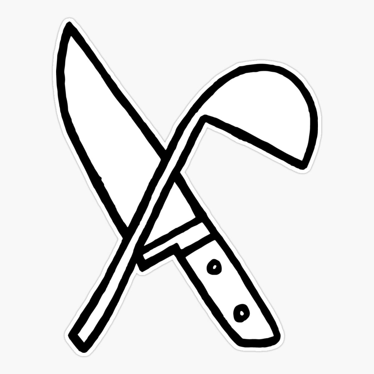 Maneki Cooking Utensils | Minimalism Sticker, Phone Decal Water Bottle ...