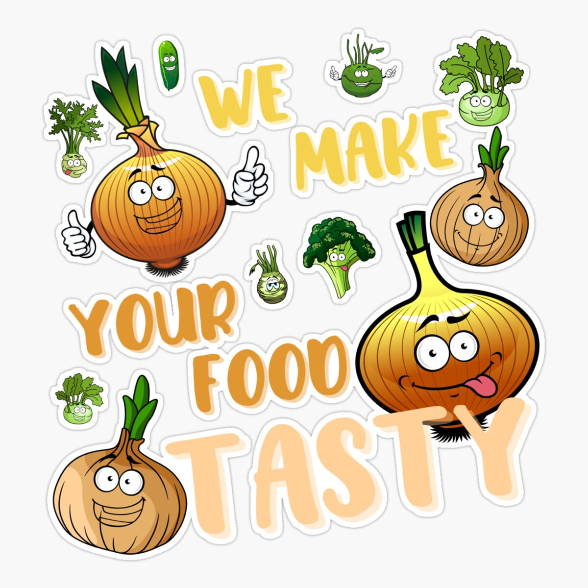 Maneki Cooking With Vegetables Sticker, Phone Decal Water Bottle ...