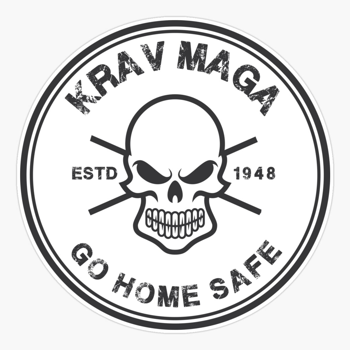 Maneki Cool Awesome Krav Skull Design Go Home Sae Er, Phone Decal Water ...