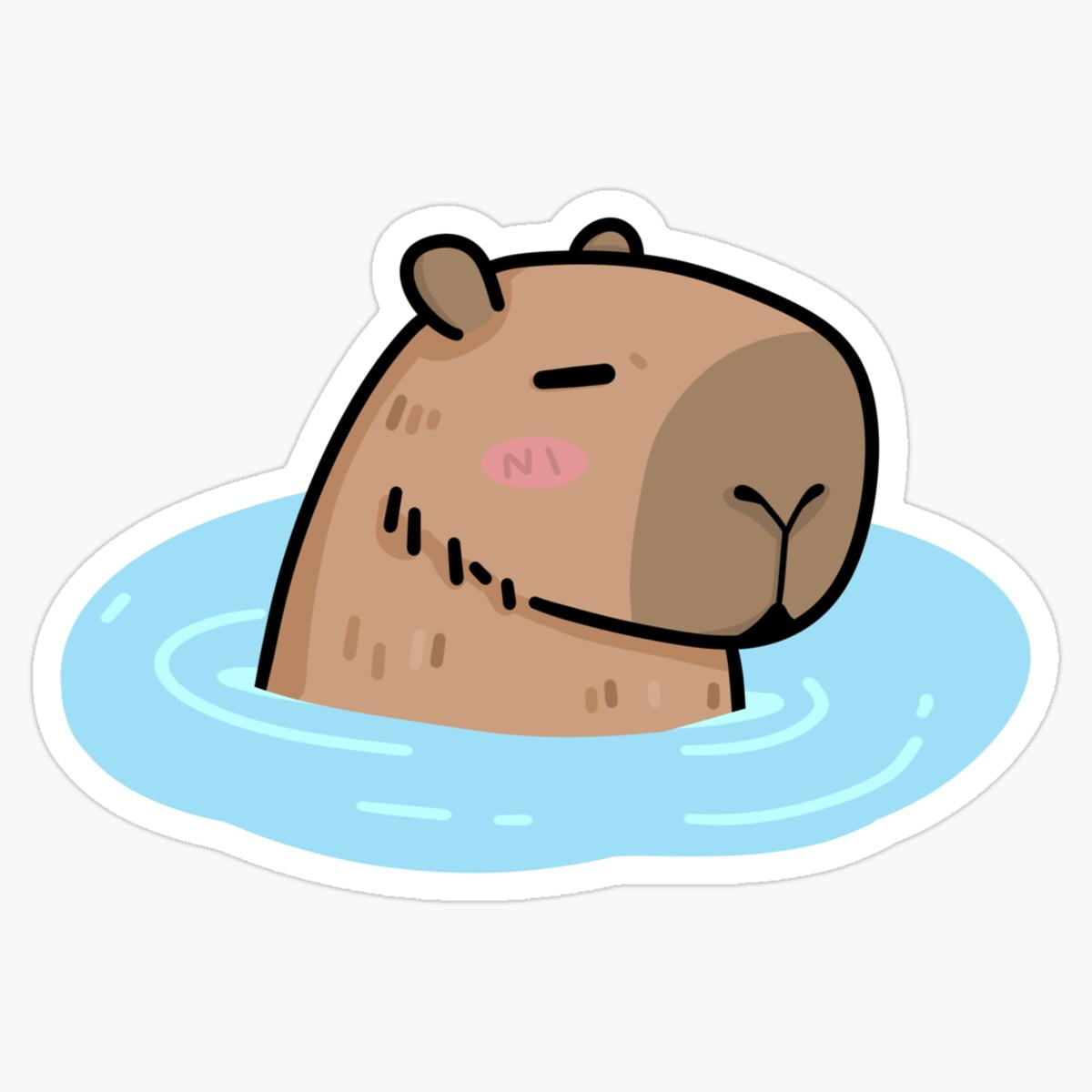 Maneki Cool Capybara Er, Phone Decal Water Bottle Stickers Car Decals ...