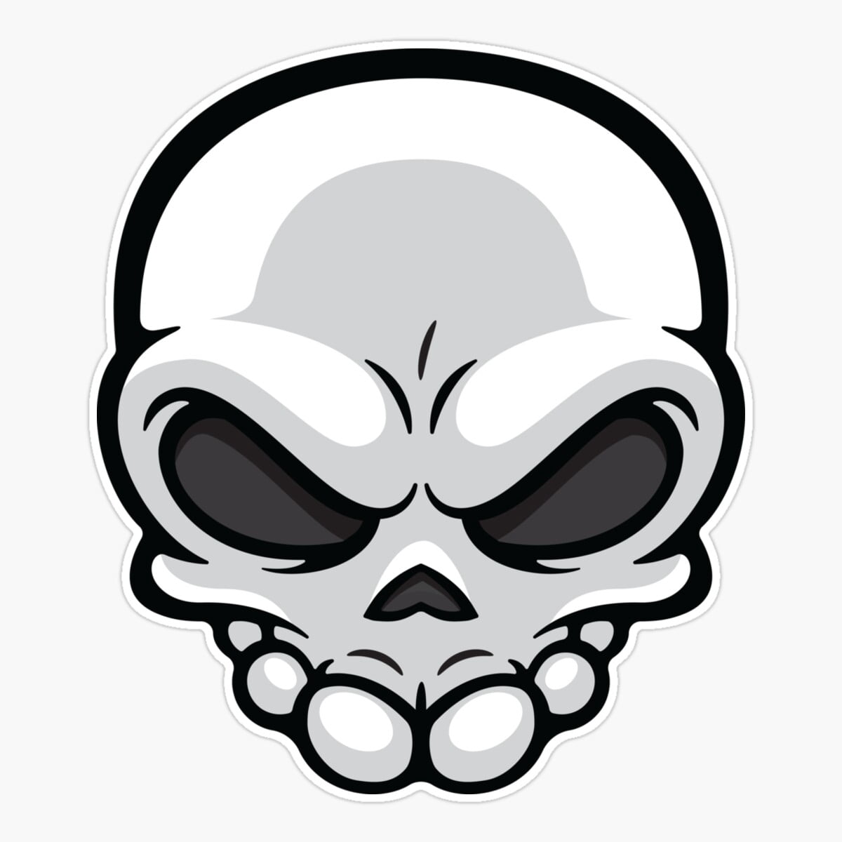 Maneki Cool Skull Ers & Apparel Er, Phone Decal Water Bottle Stickers ...