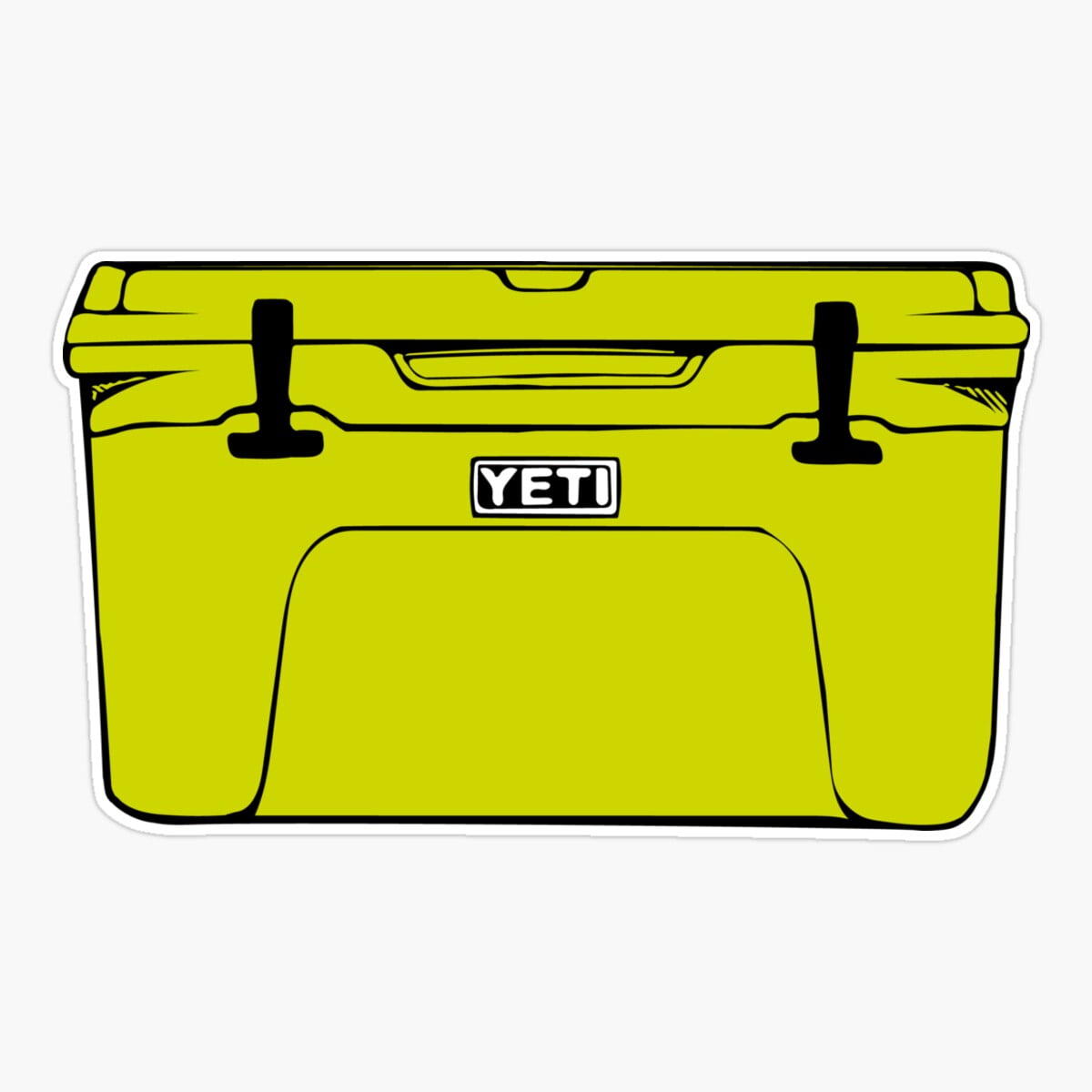 Maneki Cooler (Chartreuse) Sticker, Phone Decal Water Bottle Stickers ...