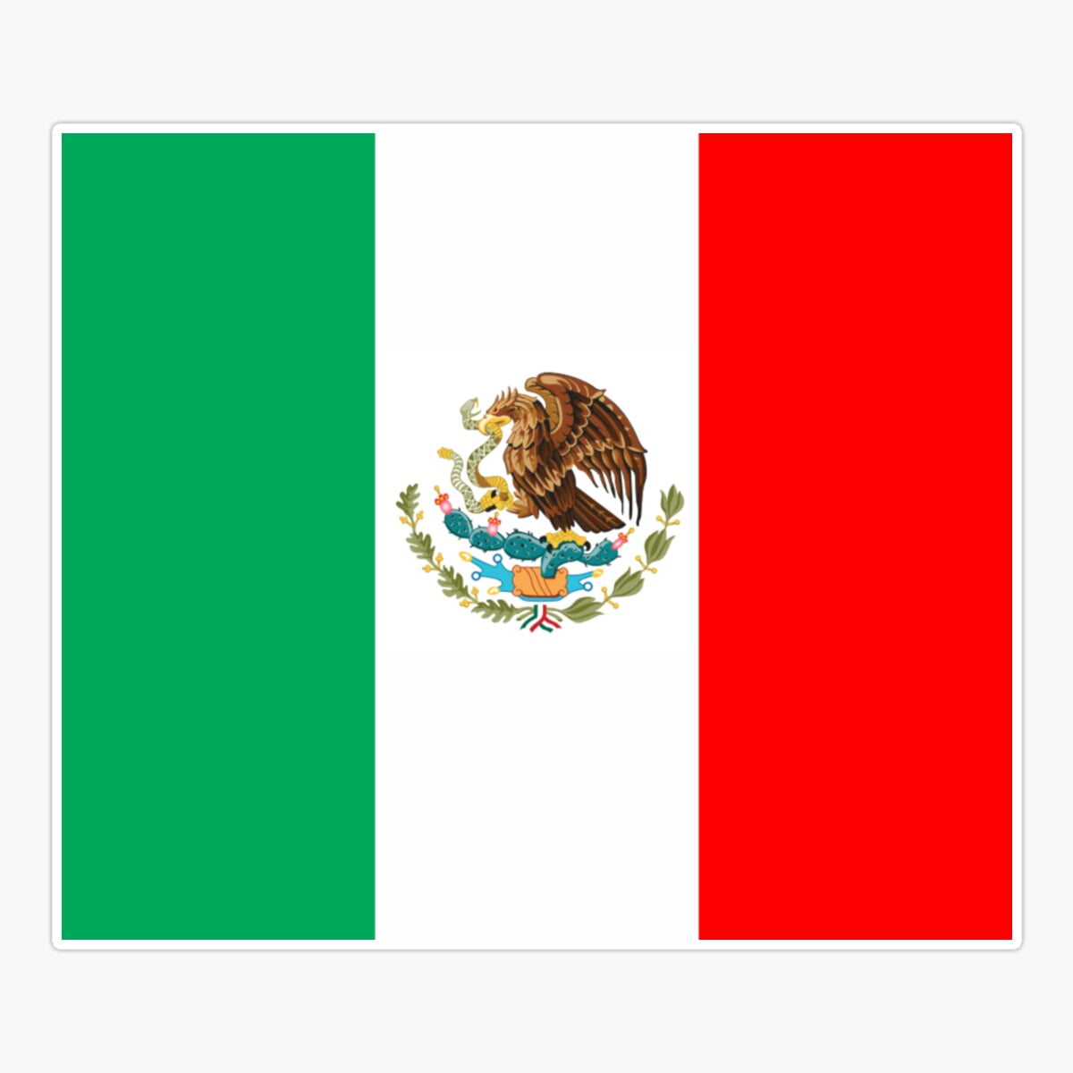 Maneki Copia De Bandera De Mexico Sticker Escudo Mexicano Sticker ...