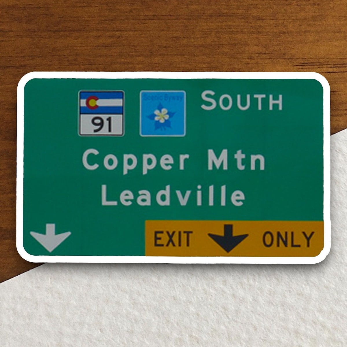 Maneki Copper Mountain Road Road Sign Stickers, Traffic Sticker, Road ...