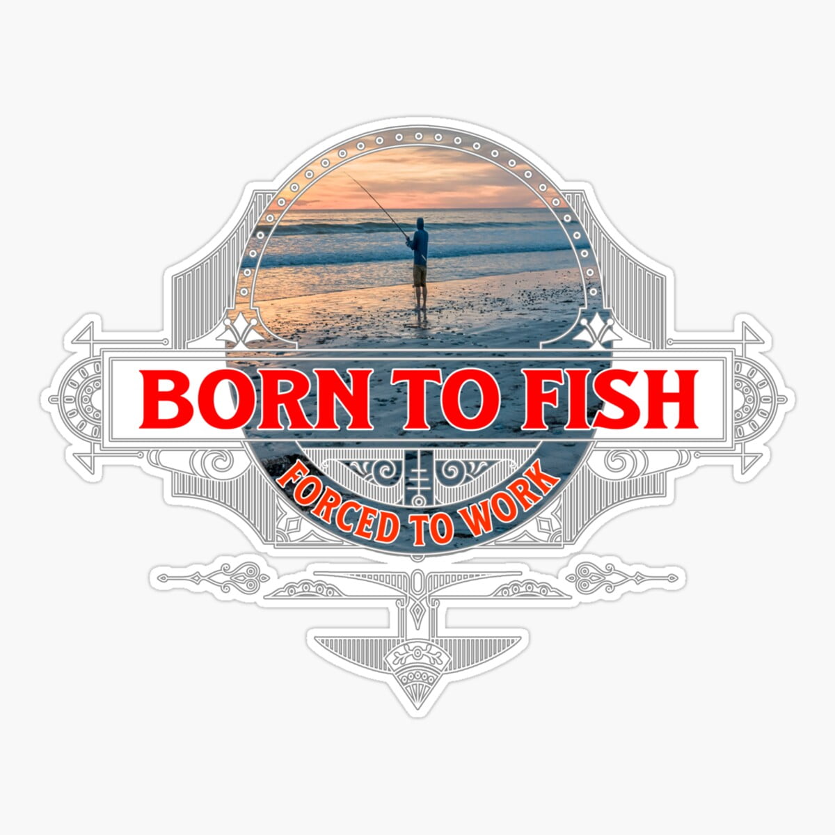 Maneki Copy O Born To Ish, Orced To Work Er, Phone Decal Water Bottle ...