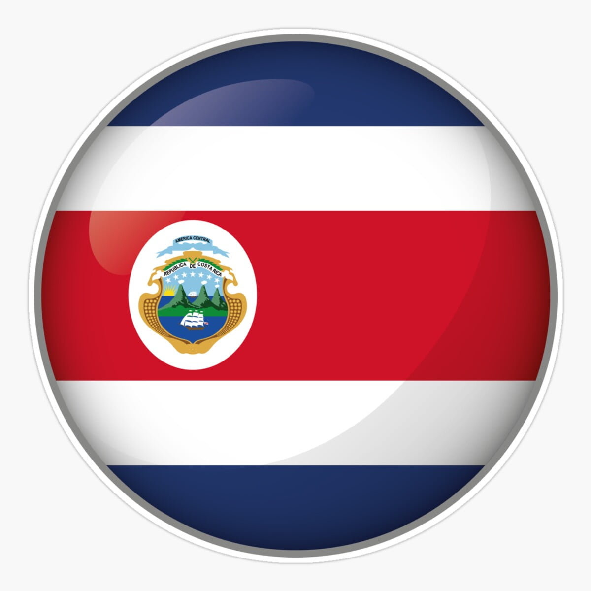 Maneki Copy O Icon Representing Round On Lag O Costa Rica. Ideal Or ...