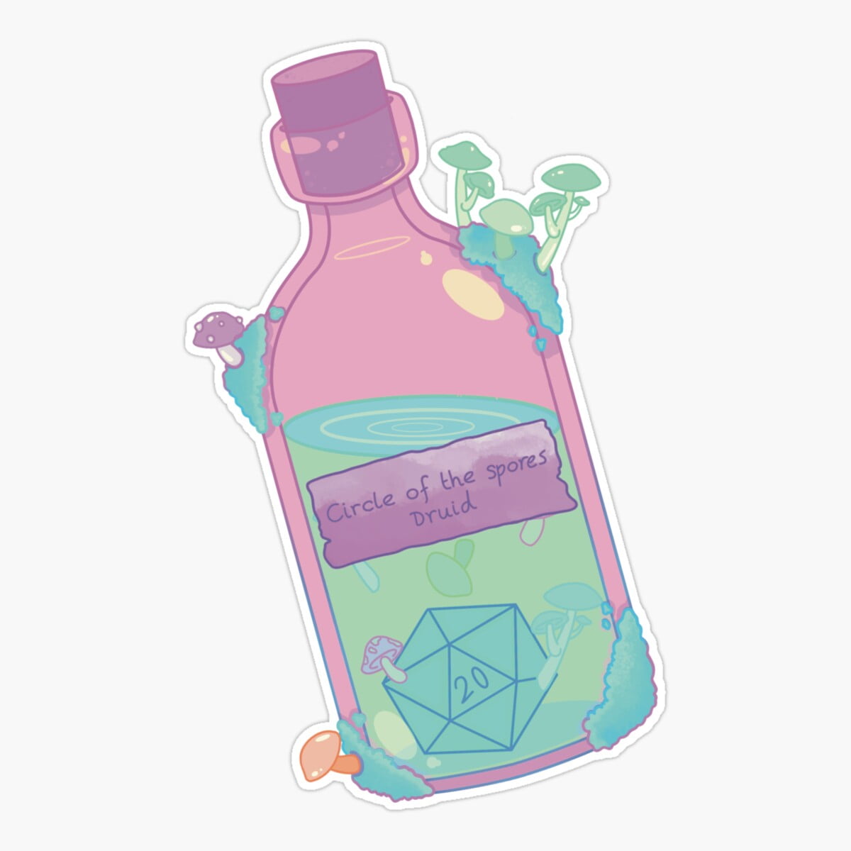 Maneki Copy Ocircle Othe Spores Potion Sticker, Phone Decal Water ...