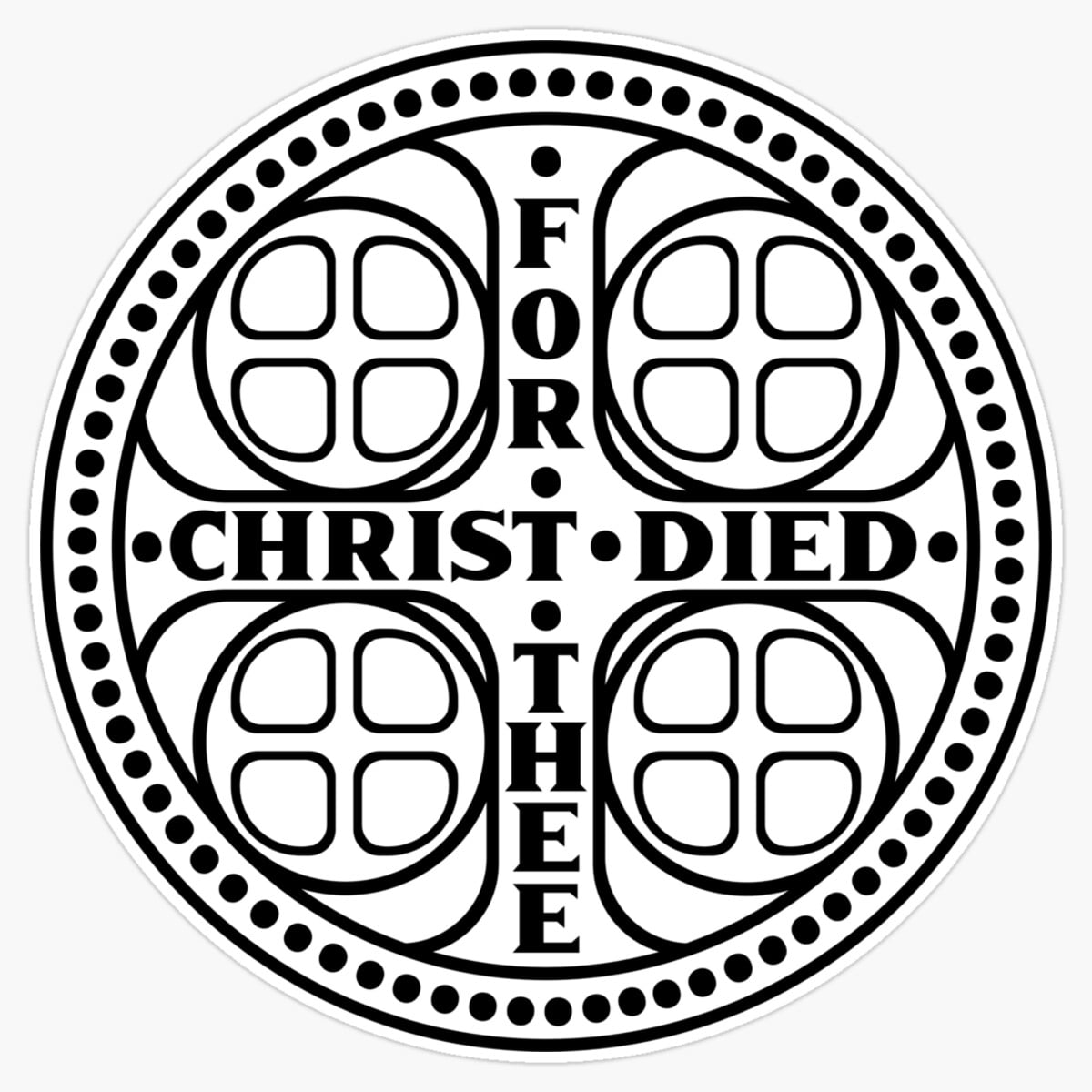 Maneki Copy Of The Church War Cross Er, Phone Decal Water Bottle ...