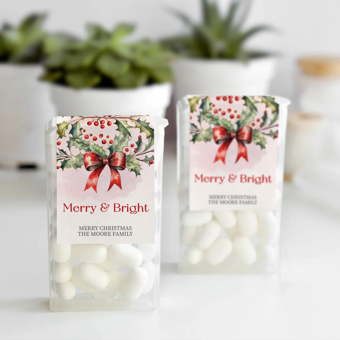 Maneki Coquette Christmas Mint Labels, Christmas Party Favors Mints Ers ...