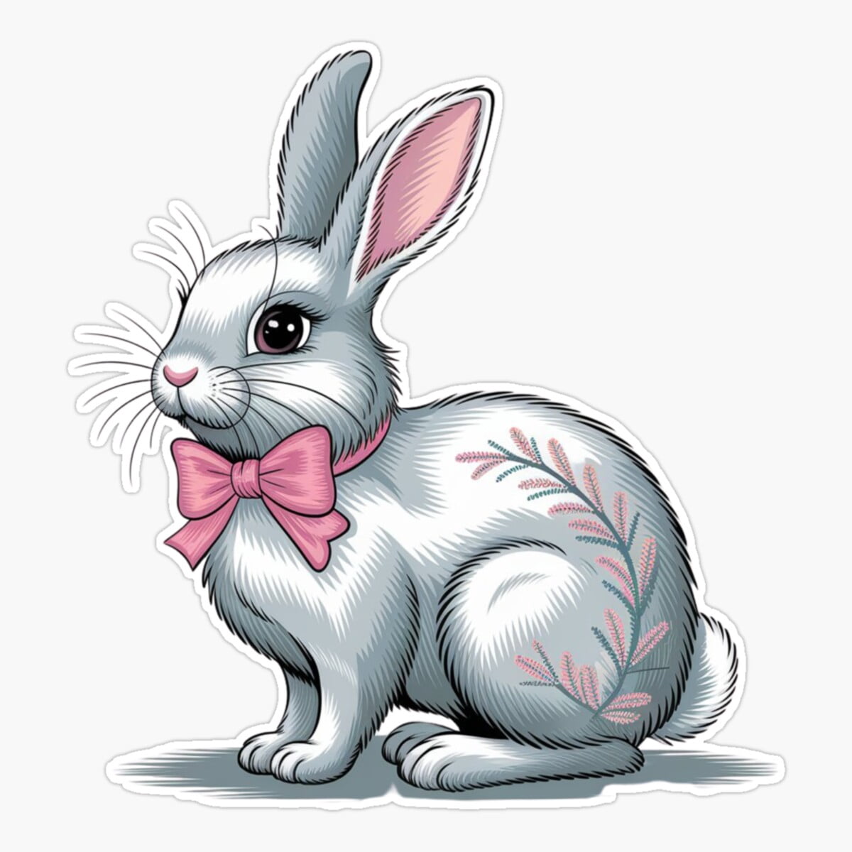 Maneki Coquette Easter Bunny – Cute Rabbit with loral Bow er - Walmart.com