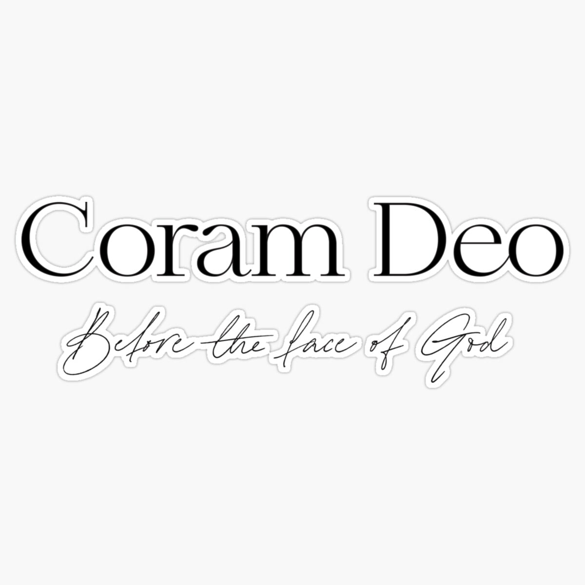 Maneki Coram Deo Er, Phone Decal Water Bottle Stickers Car Decals ...