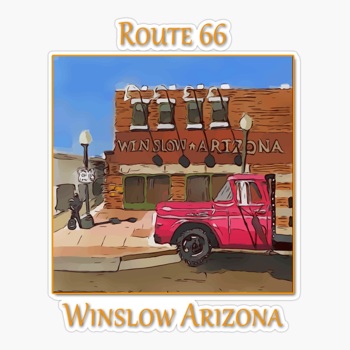 Maneki Corner In Winslow Arizona, Route 66, Song Take It Easy ...