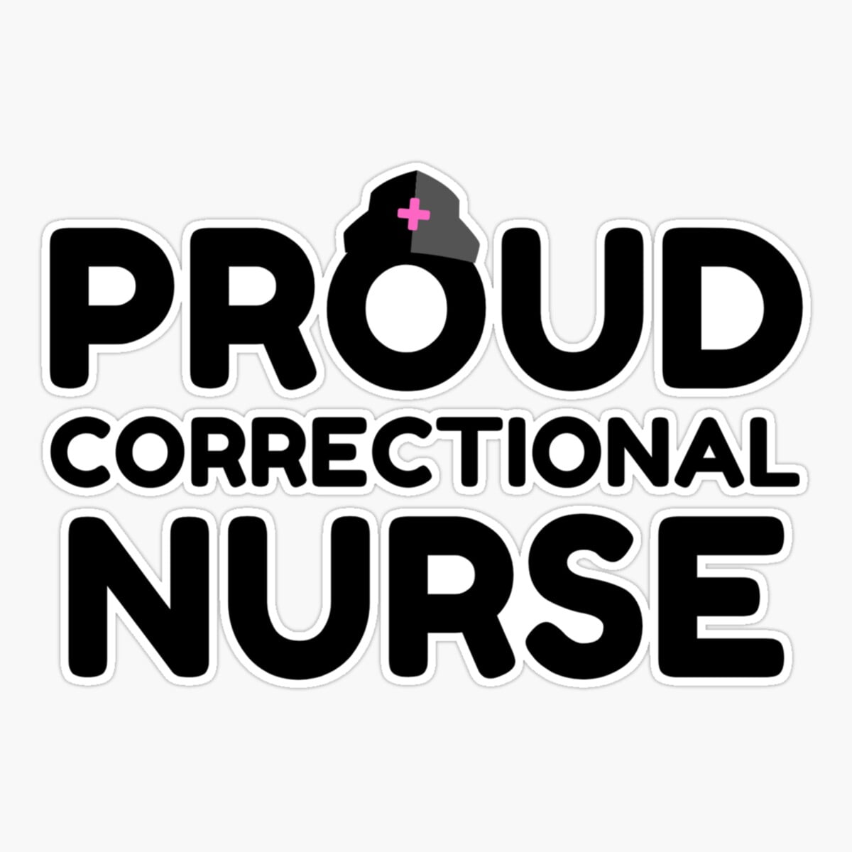 Maneki Correctional Nurse Proud Prision Men Women Er, Phone Decal Water ...