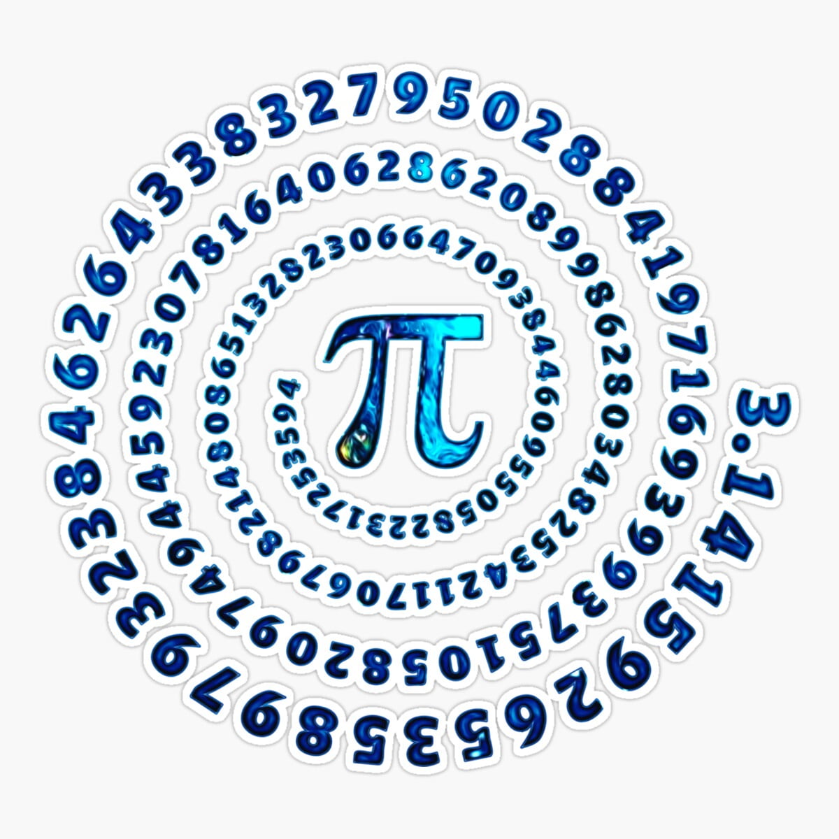 Maneki Cosmic Pi Spiral, Mathematics, Pi Day, Universe, Galaxy, Space ...