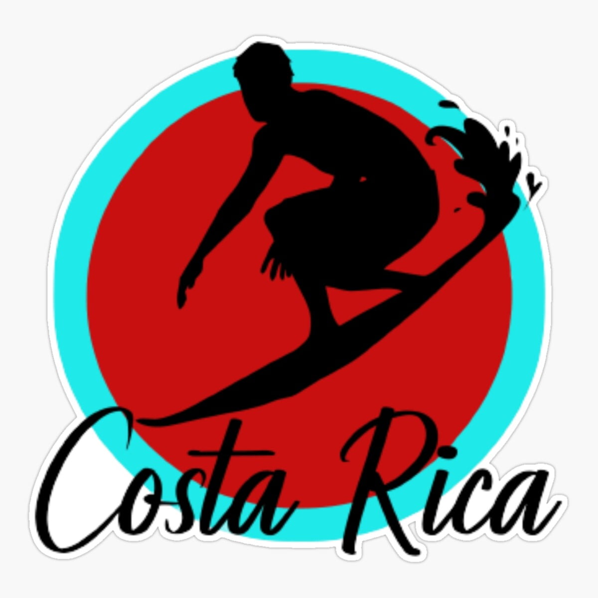 Maneki Costa Rica Er, Phone Decal Water Bottle Stickers Car Decals ...