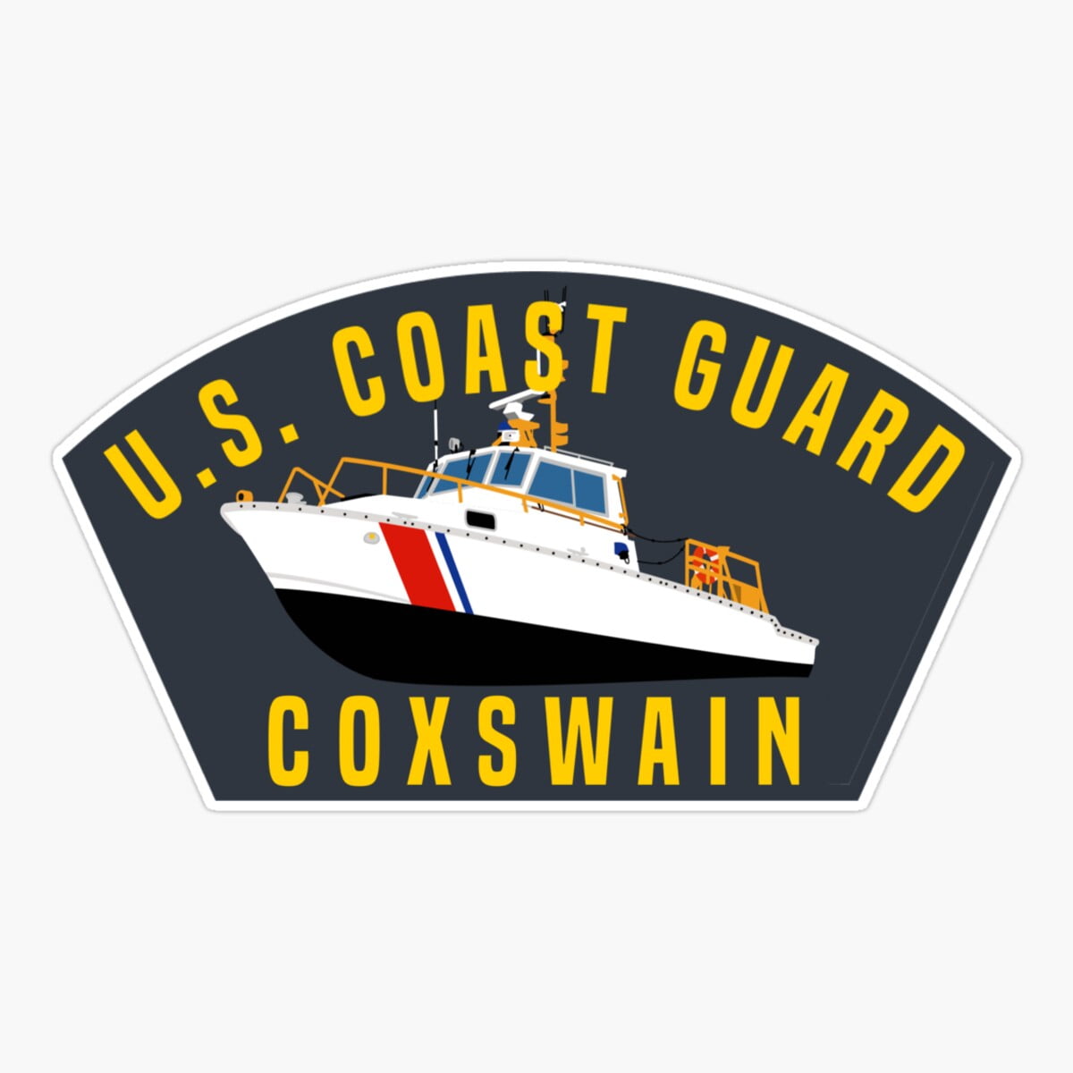 Maneki Cover Art Series - Coast Guard 41 Utb Coxswain Sticker, Phone ...