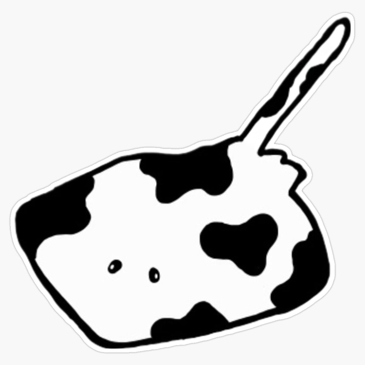 Maneki Cow Print Stingray Er, Phone Decal Water Bottle Stickers Car ...