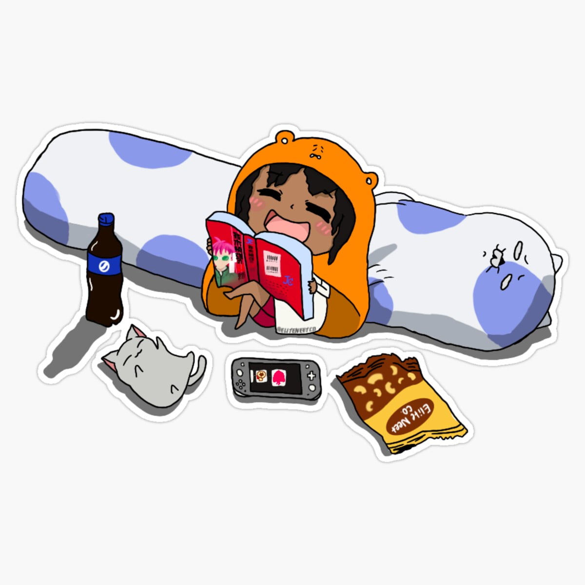 Maneki Cozy Gremlin — Hazelnut Er, Phone Decal Water Bottle Stickers ...