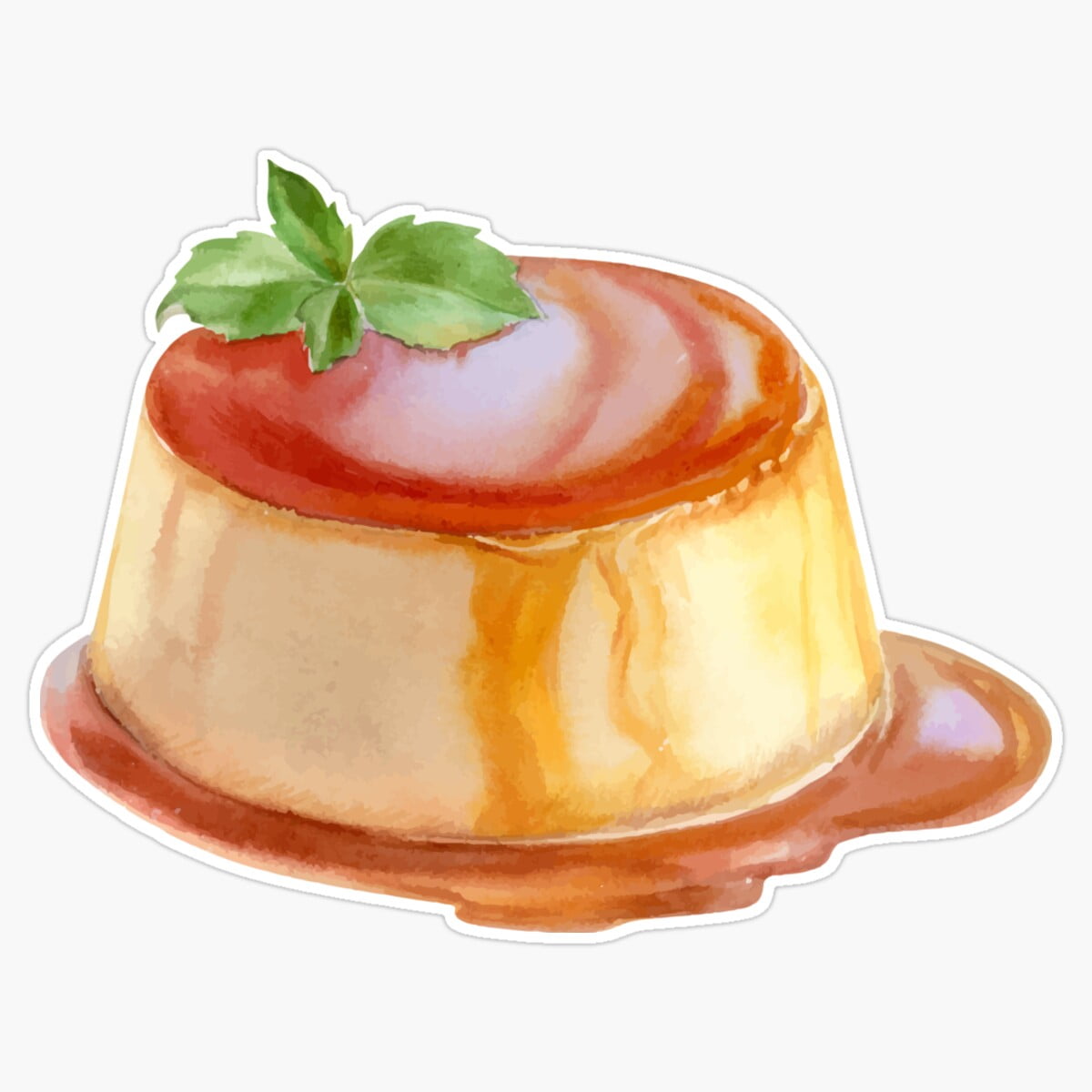 Maneki Crème Caramel Flan Er, Phone Decal Water Bottle Stickers Car ...