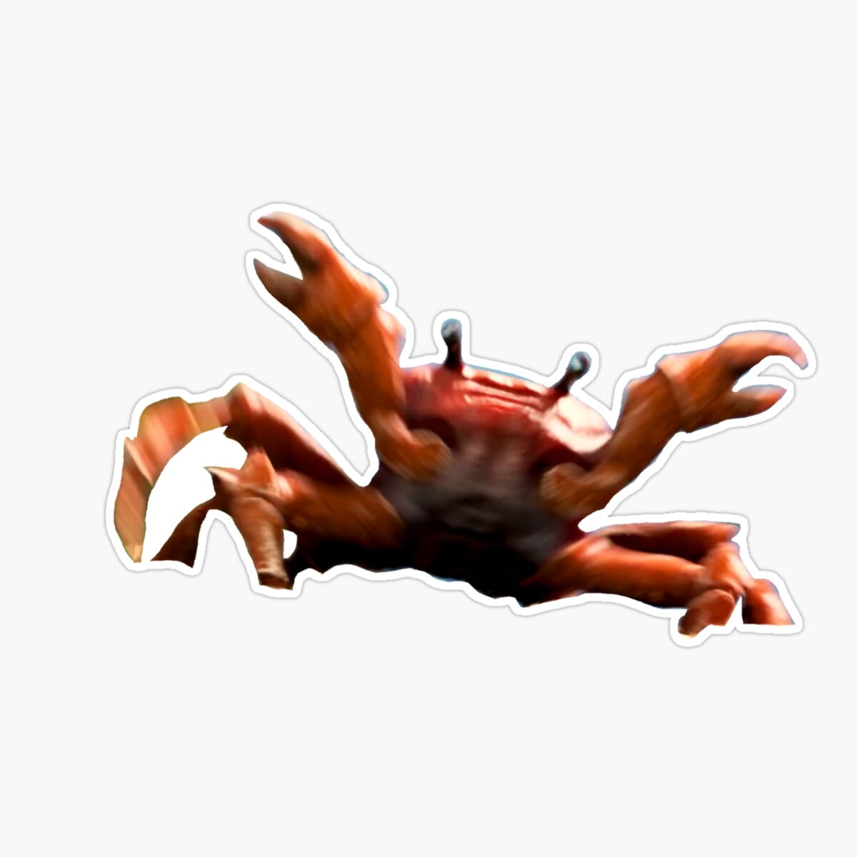 Maneki Crab Rave Sticker, Phone Decal Water Bottle Stickers Car Decals ...