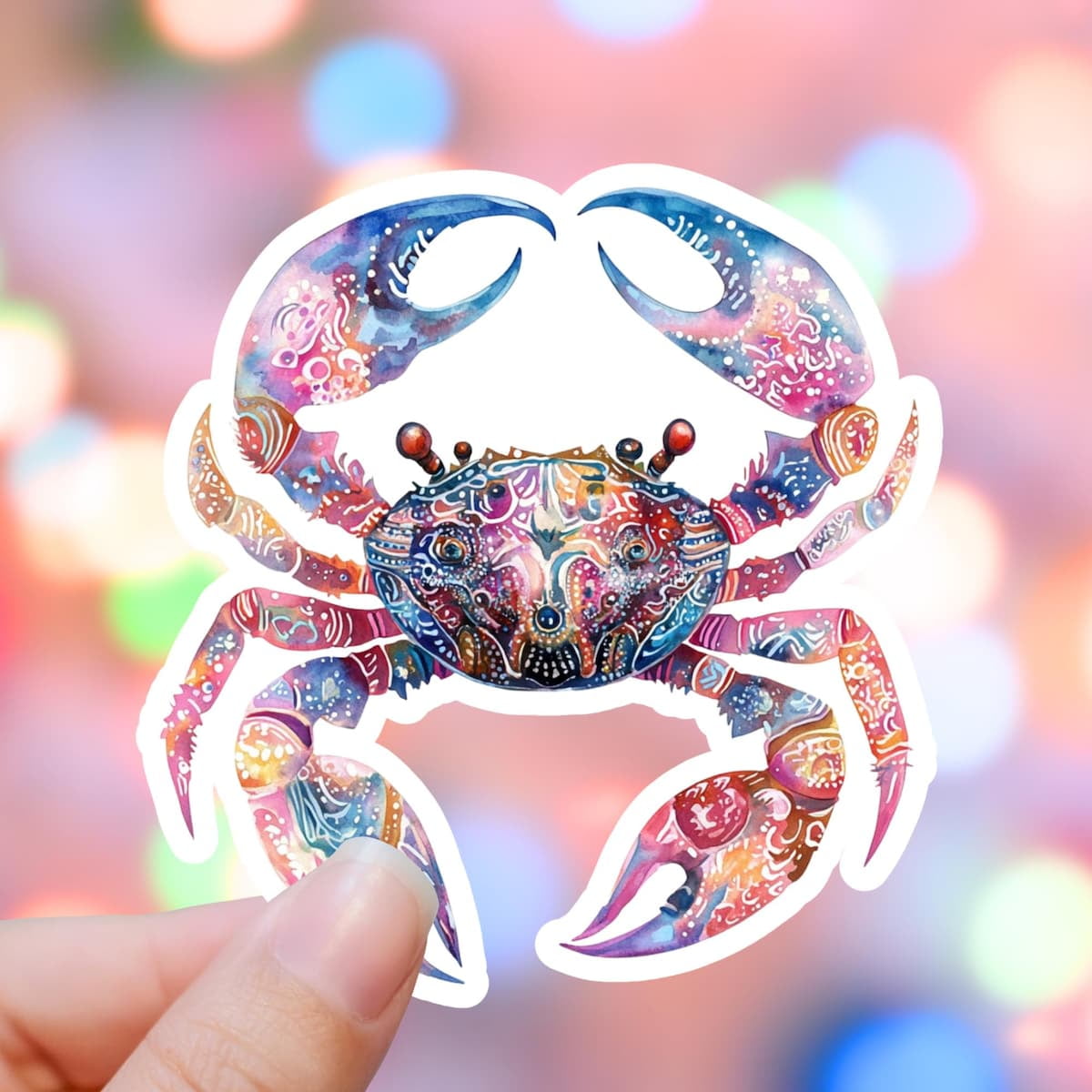 Maneki Crab Sticker Sea Life Ocean Sticker Beach Sticker Beach Life ...