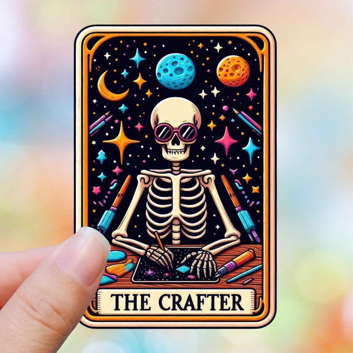 Maneki The Crafter Tarot Card Sticker Laptop Sticker Tarot Sticker ...