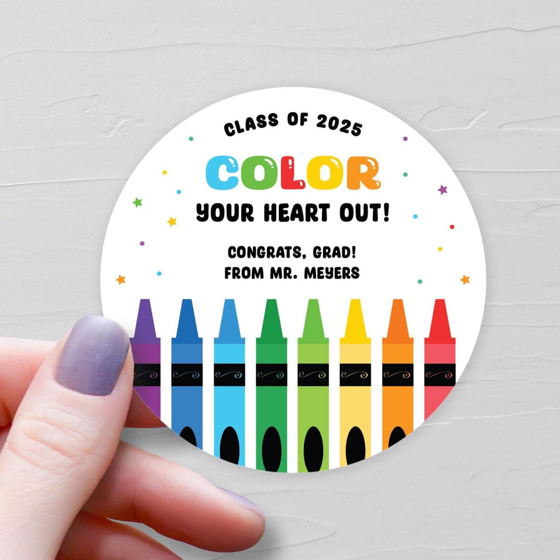 Maneki Crayon Graduation Party Favors Ers, Grad 2025, Graduation Favors ...