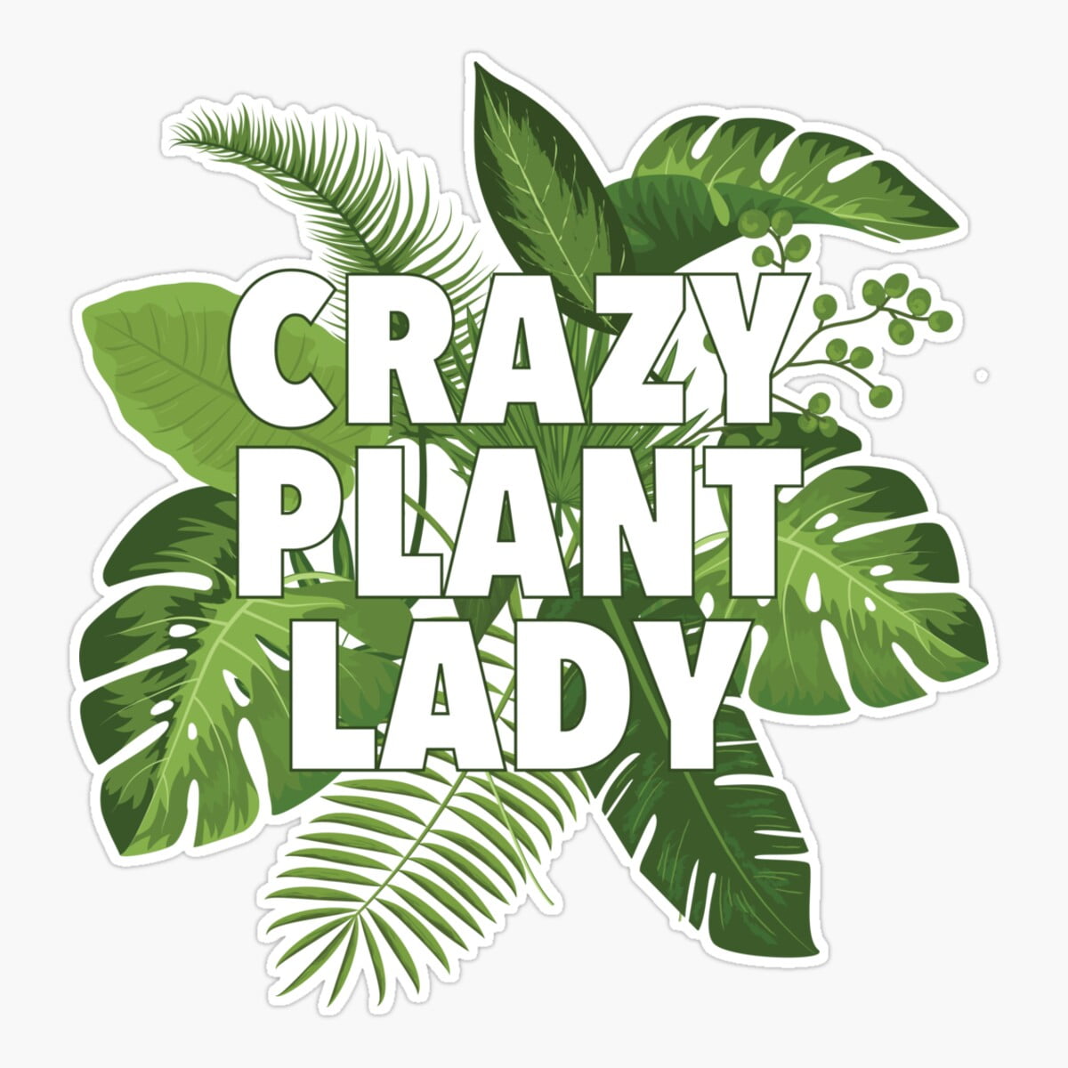 Maneki Crazy Plant Lady Er, Phone Decal Water Bottle Stickers Car ...