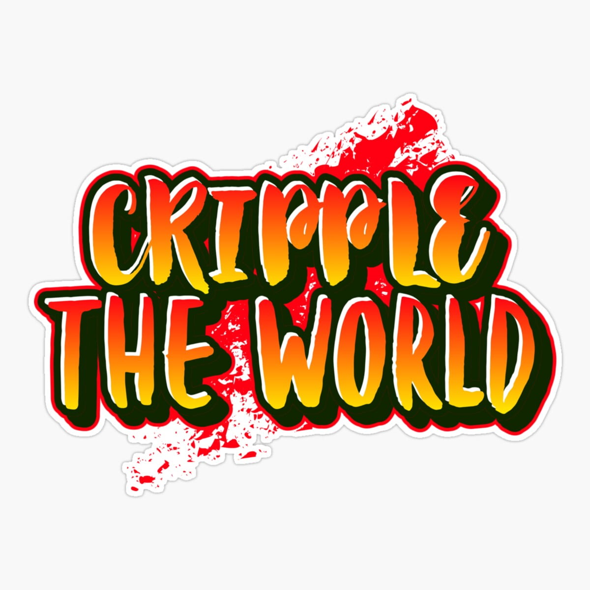 Maneki Cripple The World Er, Phone Decal Water Bottle Stickers Car ...