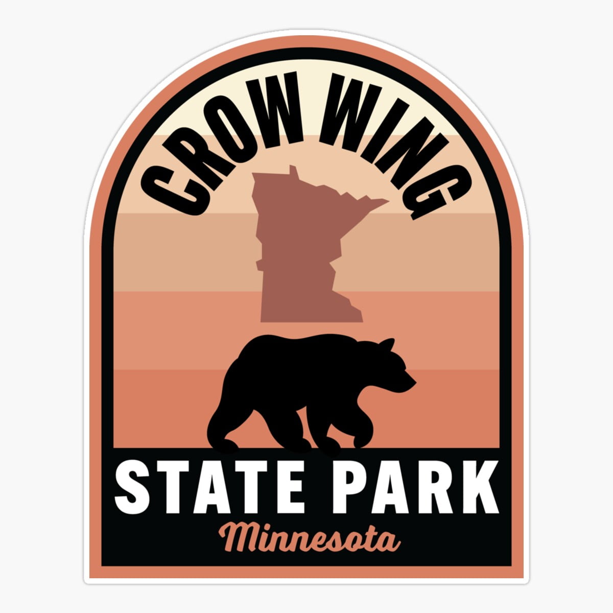 Maneki Crow Wing State Park Mn Bear Er, Phone Decal Water Bottle ...