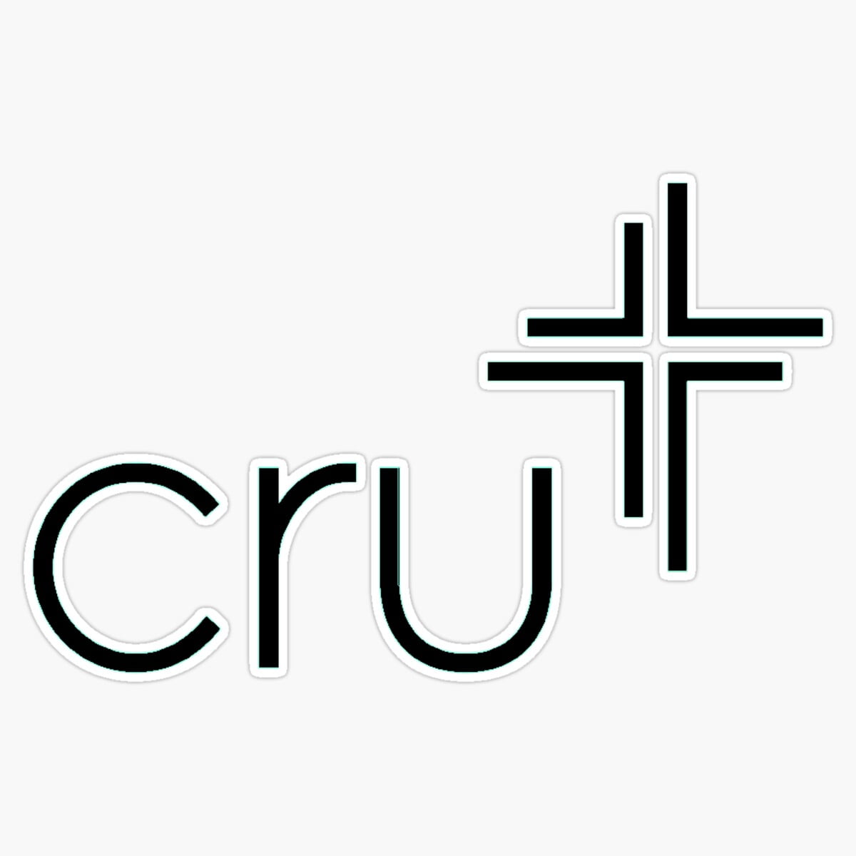 Maneki Cru Logo (Black) Er, Phone Decal Water Bottle Stickers Car ...