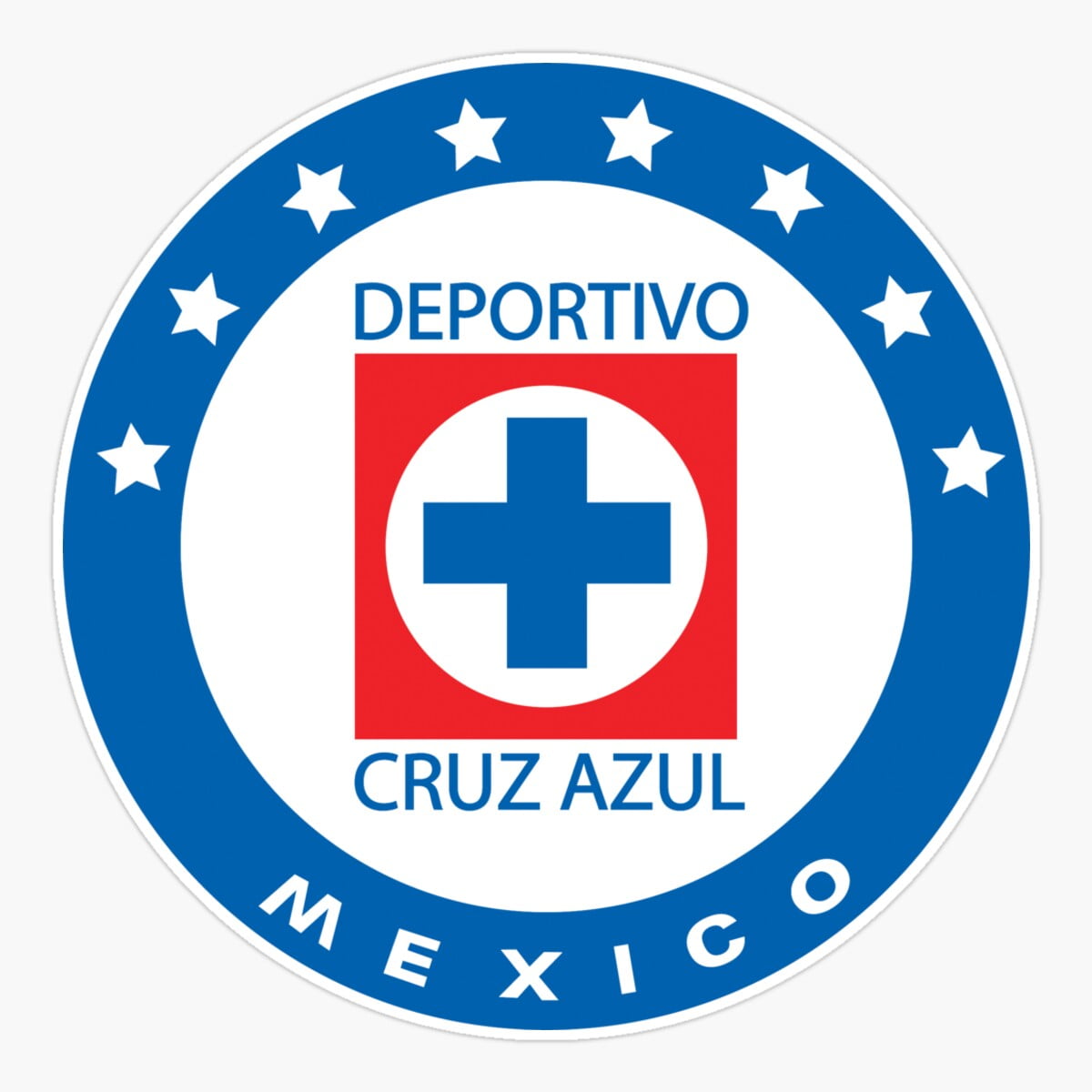 Maneki Cruz Azul Logo T-Shirt Sticker, Phone Decal Water Bottle ...