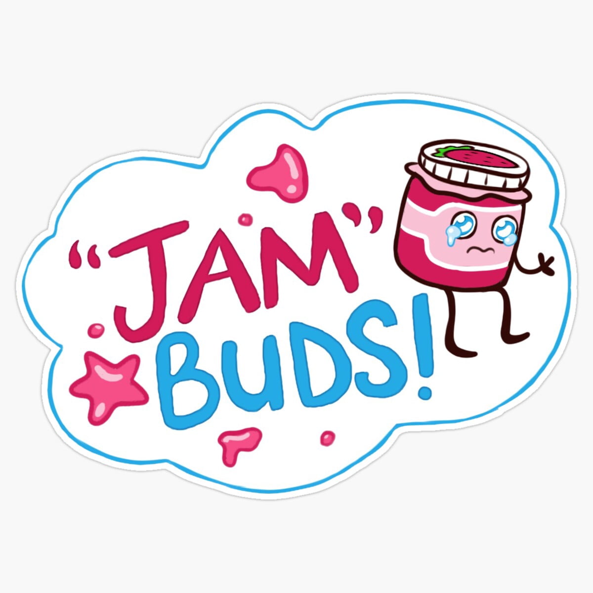 Maneki Crying Jam Buddies! Er, Phone Decal Water Bottle Stickers Car ...