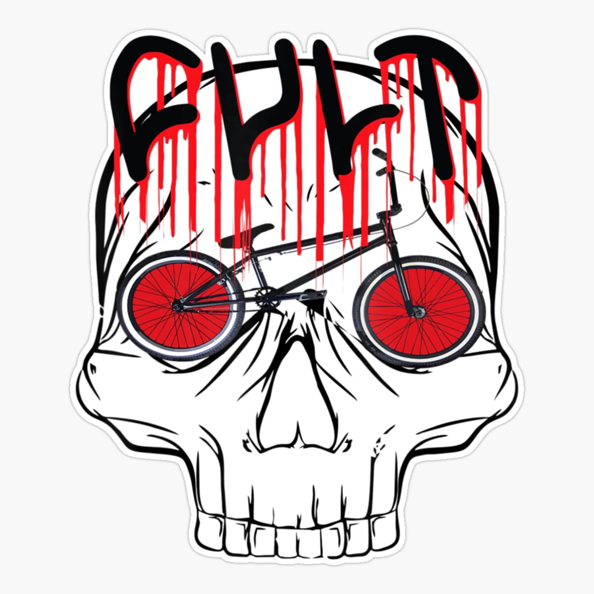 Maneki Cult Bmx Er, Phone Decal Water Bottle Stickers Car Decals, Funny ...