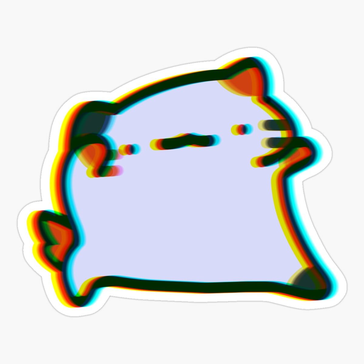 Maneki Cuptoast'S Crumb Cat Sticker, Phone Decal Water Bottle Stickers ...