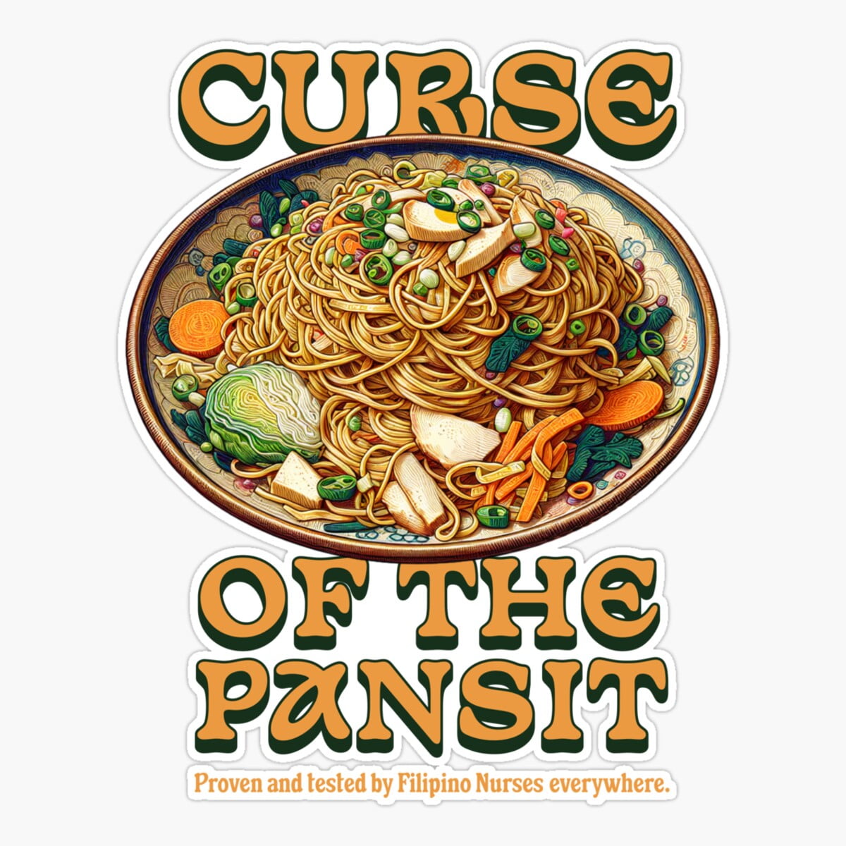 Maneki Curse Of The Pansit Er, Phone Decal Water Bottle Stickers Car ...